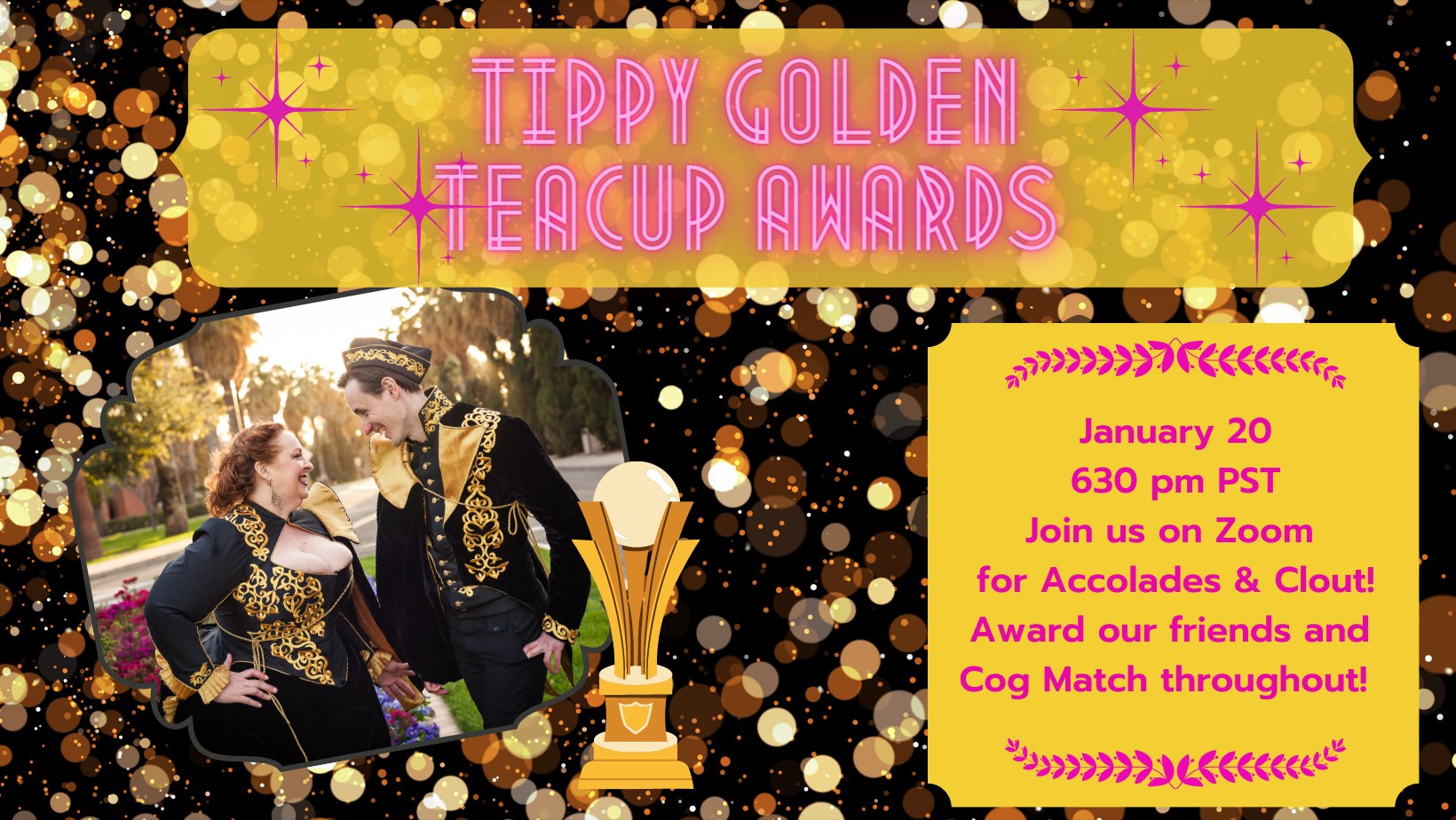 The Tippy Golden Teacup Awards – Madame Askew and The Grand Arbiter
