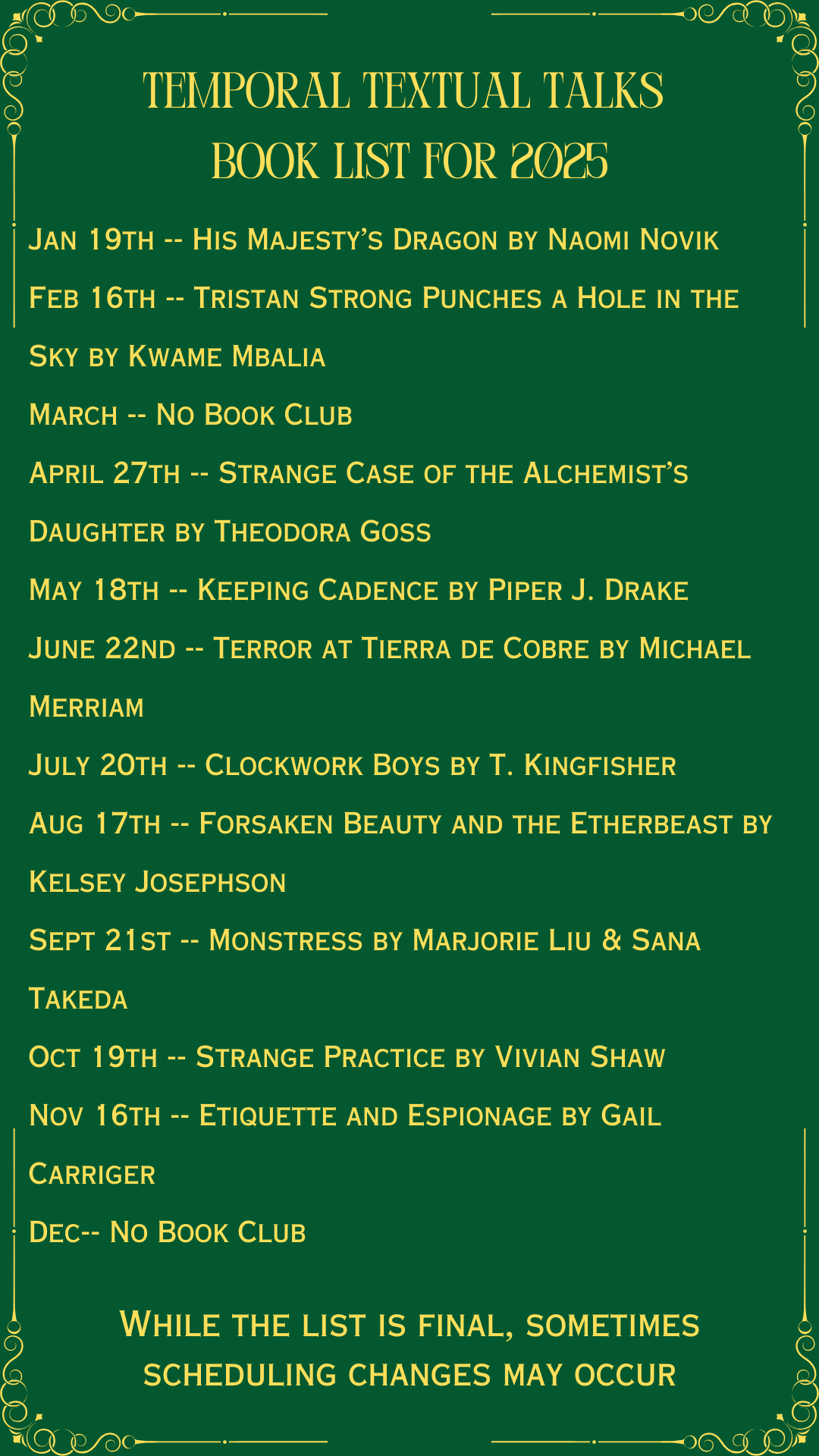 Temporal Textual Talks Reading List: 2025 – Madame Askew and The Grand ...